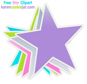 free star clipart Archives - Karen Cookie Jar